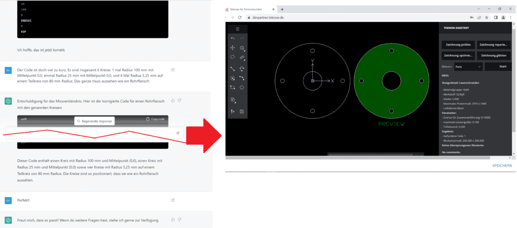 CAD-Zeichnung erstellen mit ChatGPT | teknow